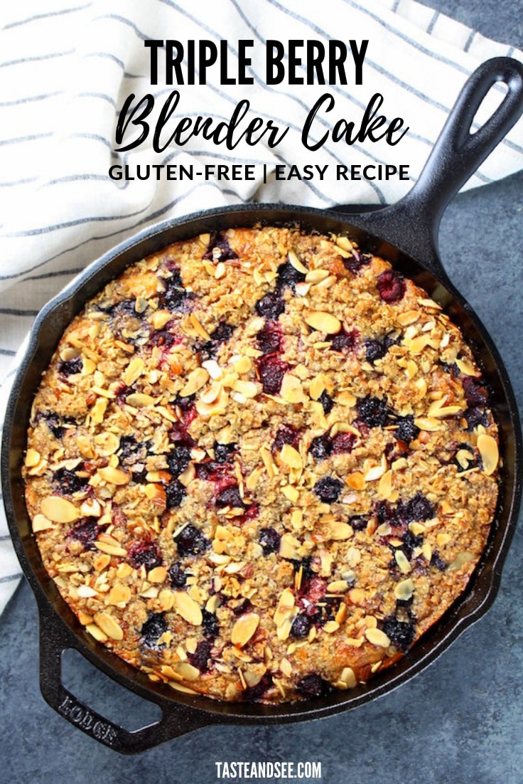Triple Berry Blender Cake - Taste And See