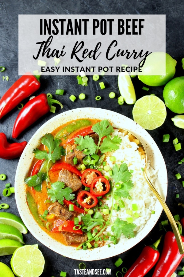 Instant Pot Beef Thai Red Curry | Taste And See