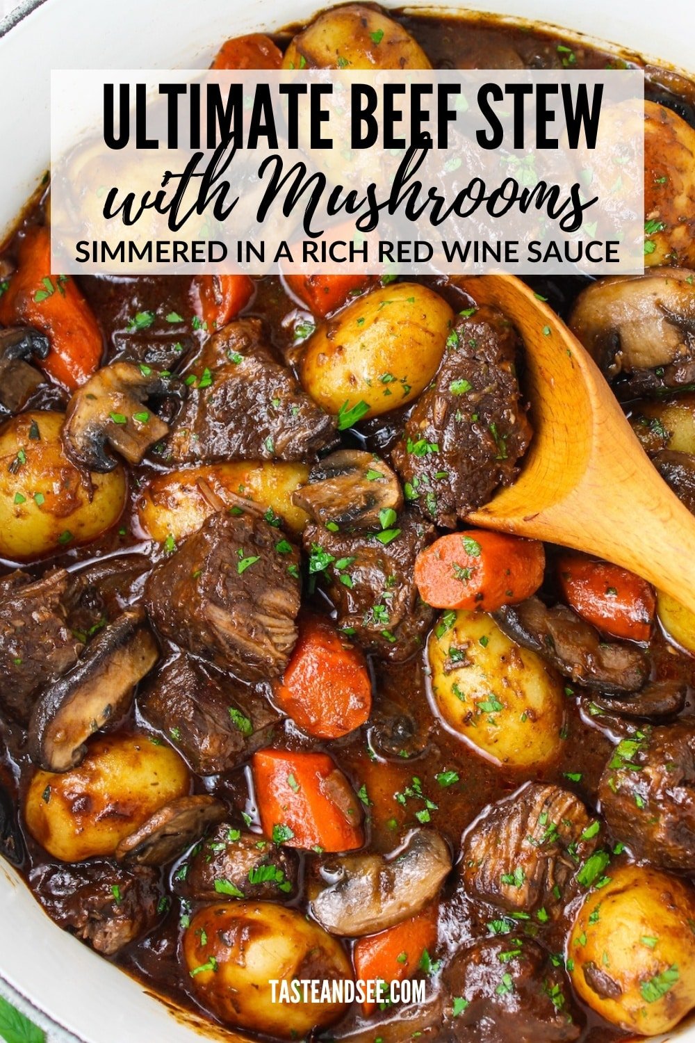 Savory and Rich: Ultimate Beef Stew with Mushrooms - Taste And See Savory and Rich: Ultimate Beef Stew with Mushrooms - Taste And See