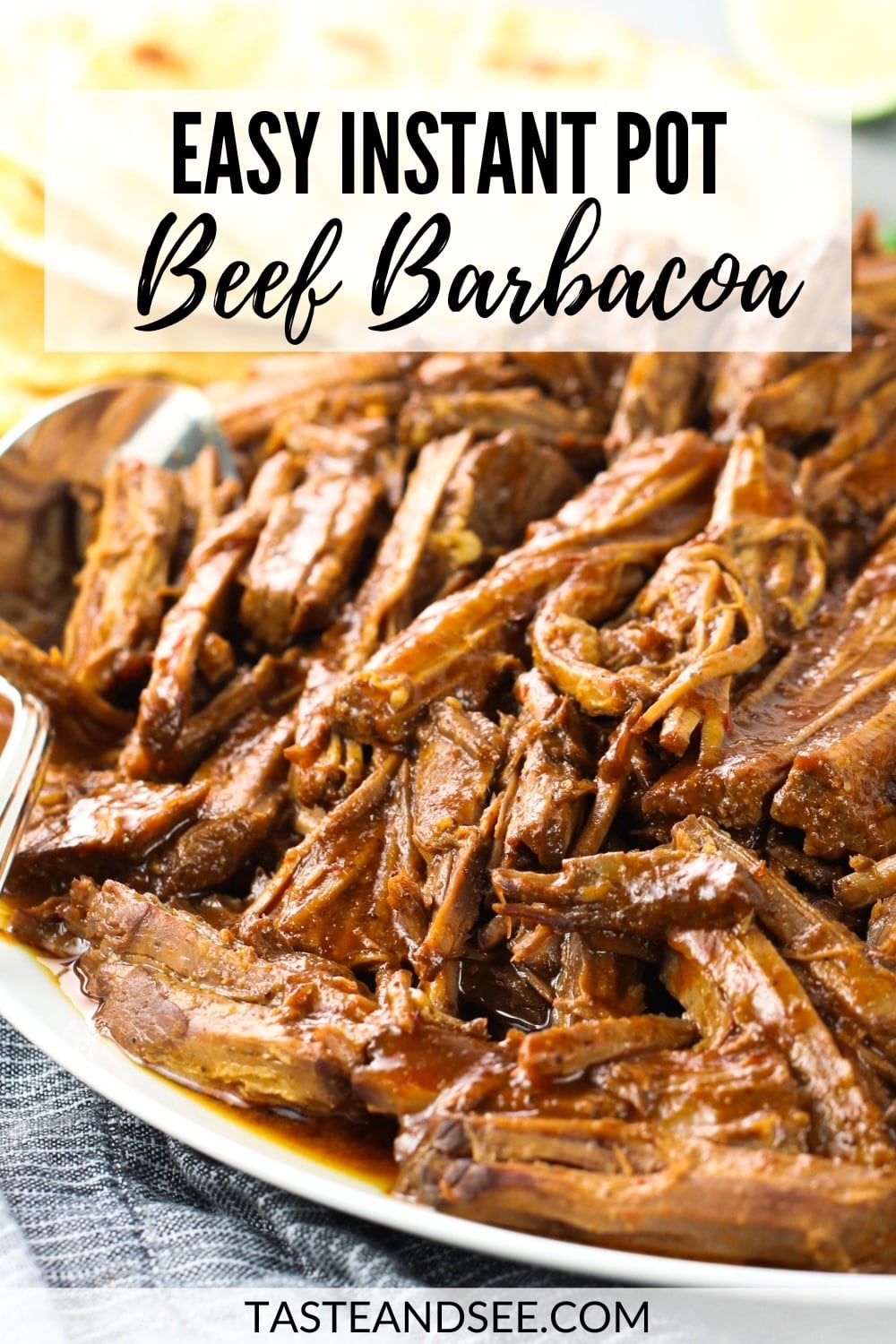 Easy Instant Pot Beef Barbacoa | Taste And See