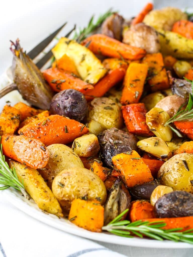 Easy Roasted Fall Vegetables with Rosemary - Taste And See