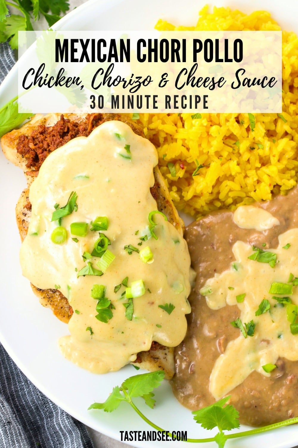 Easy Chori Pollo Recipe (Chicken and Chorizo with Cheese Sauce) - Taste ...